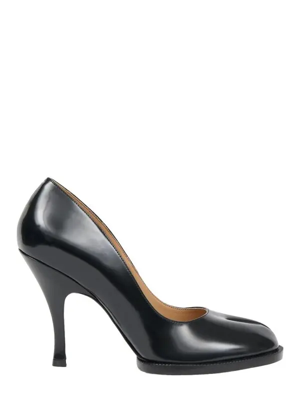 MAISON MARGIELA Brushed Leather Tabi City Pumps - Black