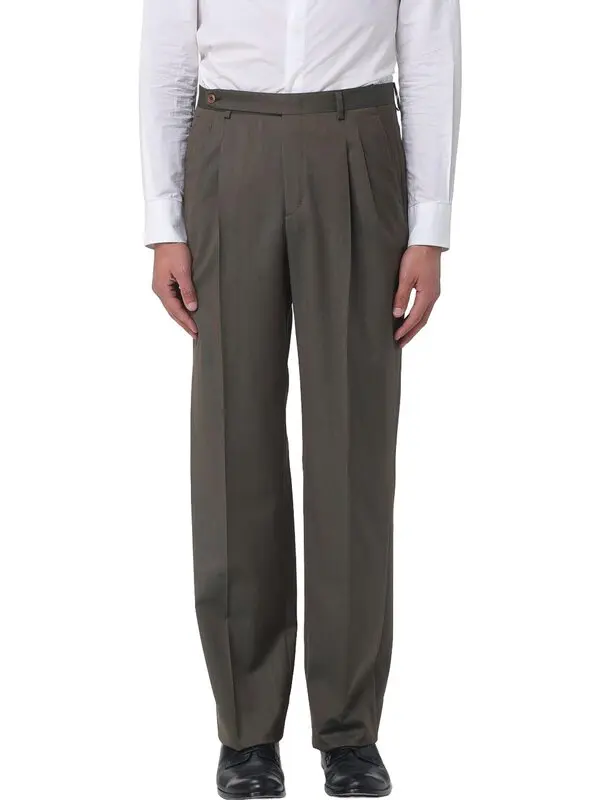 Brioni Tailored Pleated Trousers - Kaki