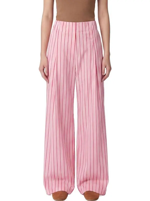 Dries Van Noten Striped Cotton Wide-leg Palazzo Pants - Pink