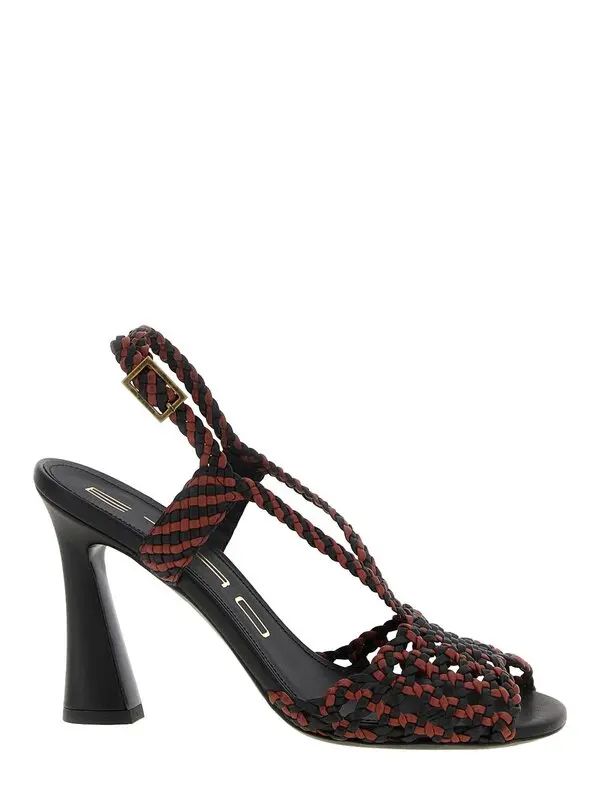 Etro Woven Heeled Sandals - White
