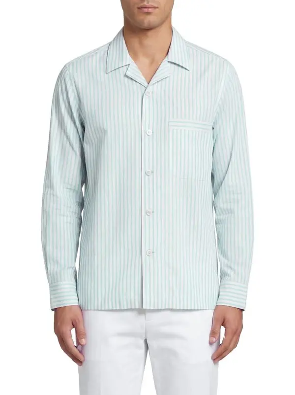 TOM FORD Striped Silk Shirt - White