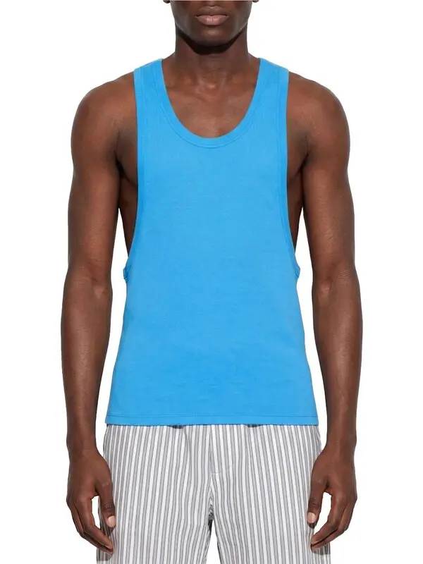 Versace Cotton Jersey Tank Top - White