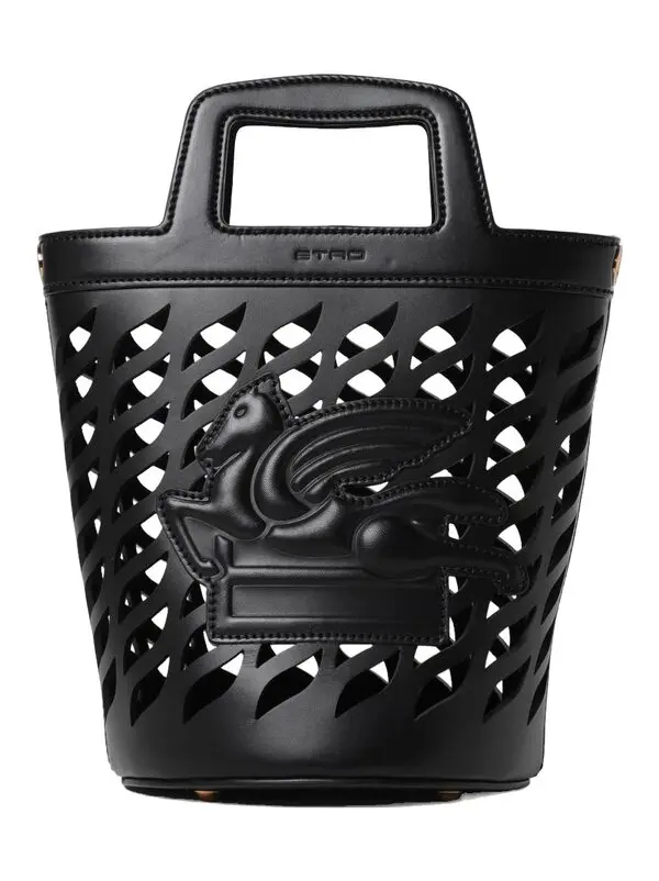 Etro Pegaso Cut-out Mini Bag - Black