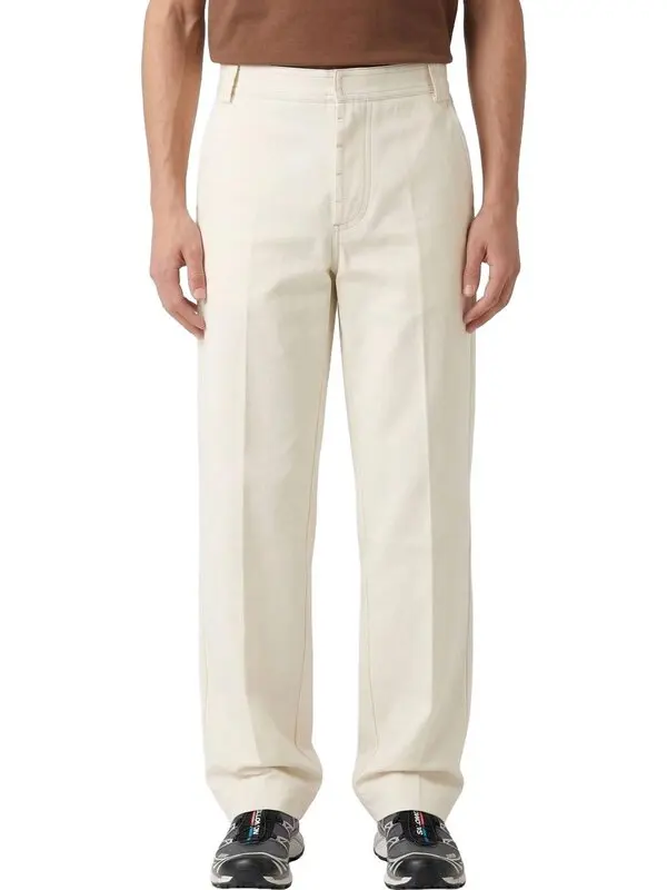 AMI Paris Baggy Cotton Trousers - White