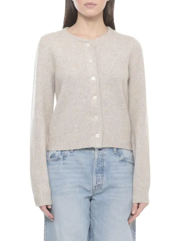 Guest In Residence Cashmere And Silk Cardigan - Beige