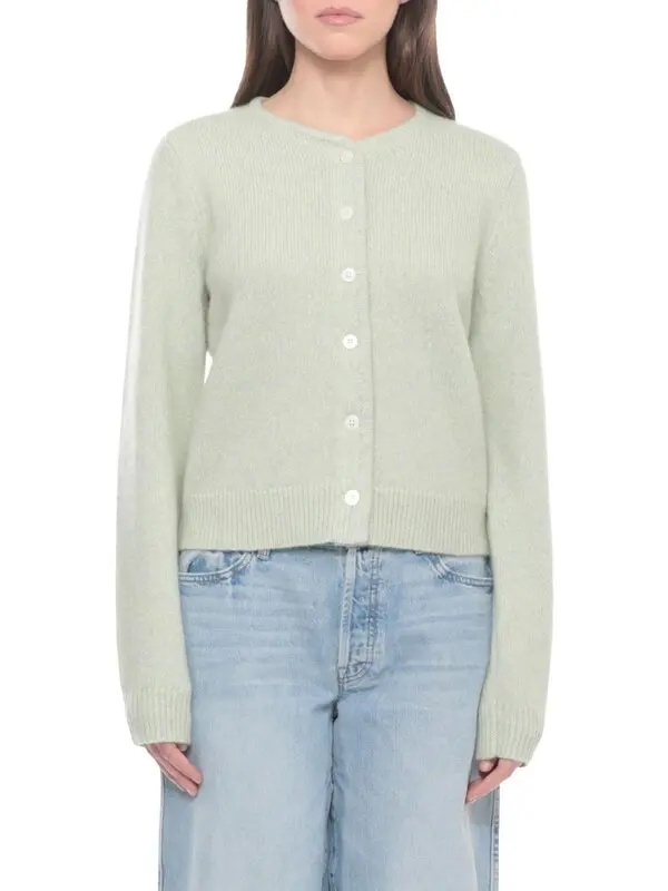 Guest In Residence Cashmere And Silk Cardigan - Green