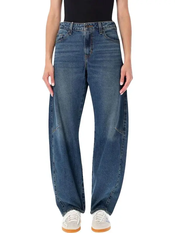 LEVI'S High-waisted Baggy Stretch Denim Jeans - Blue