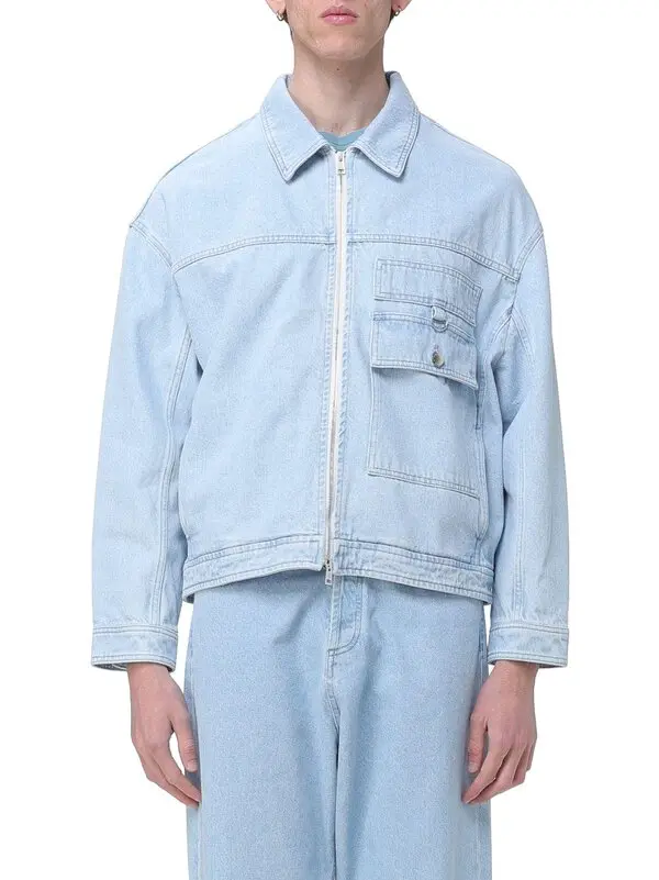 Maison Kitsuné Bleached Denim Shirt Jacket - Indigo