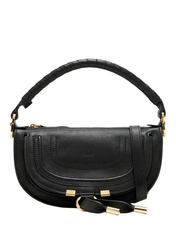 Chloé Leather Shoulder Bag - Black