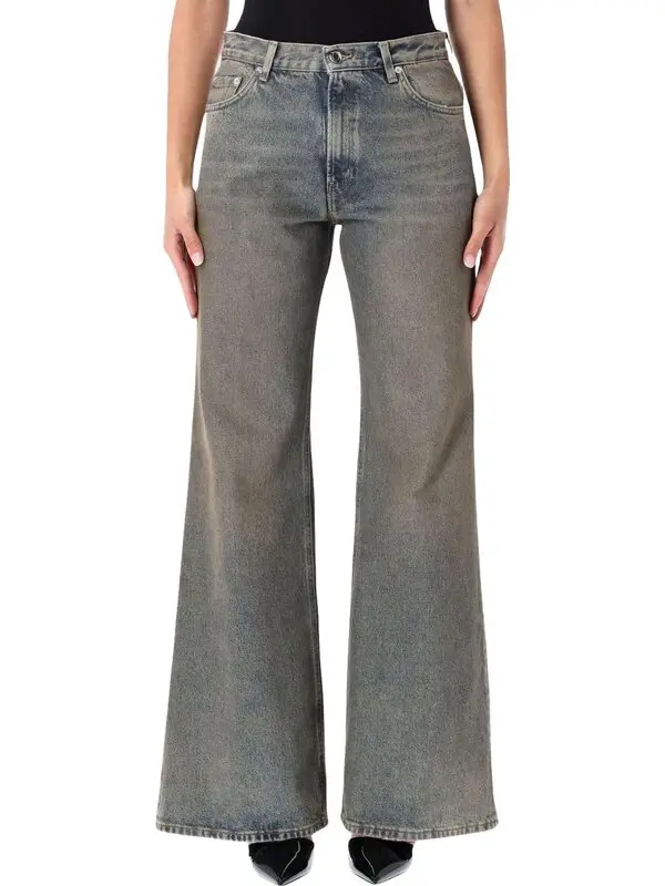 HAIKURE Clara Mid-rise Flare Jeans - Blue
