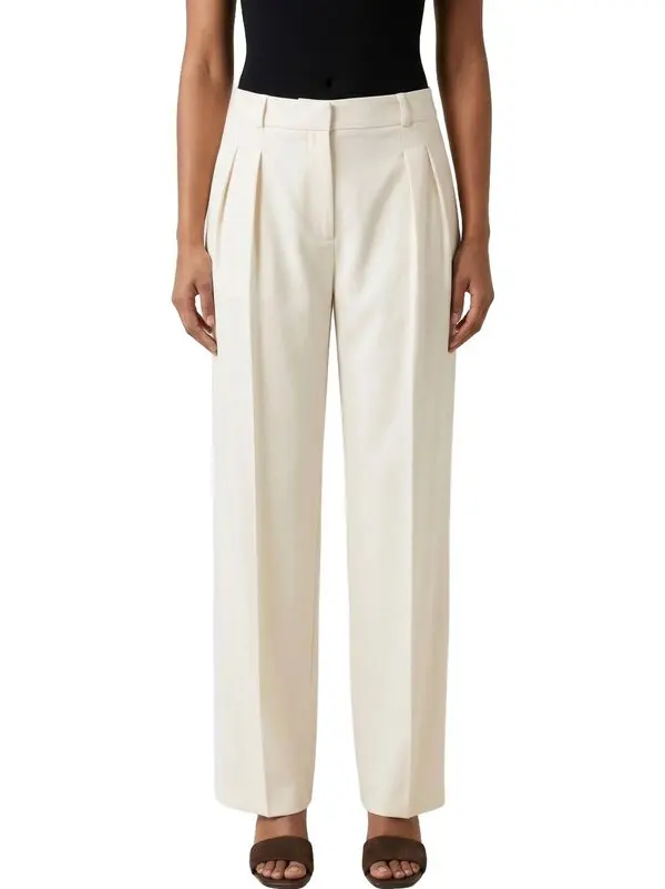 Loulou De Saison Tailored Virgin Wool Trousers - Pink