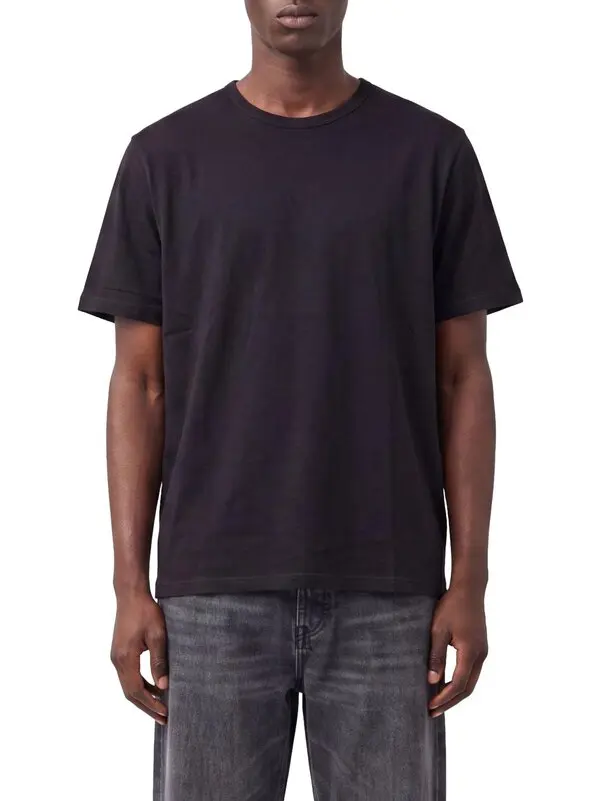 Our Legacy Crewneck Short-sleeved T-shirt In Organic Cotton - Black