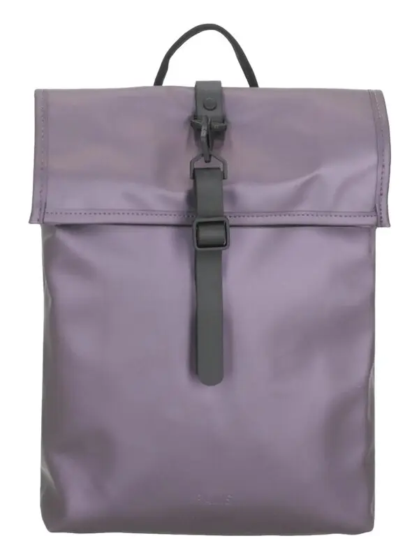 Rains Waterproof Rolltop Rucksack In Polyester - Violet