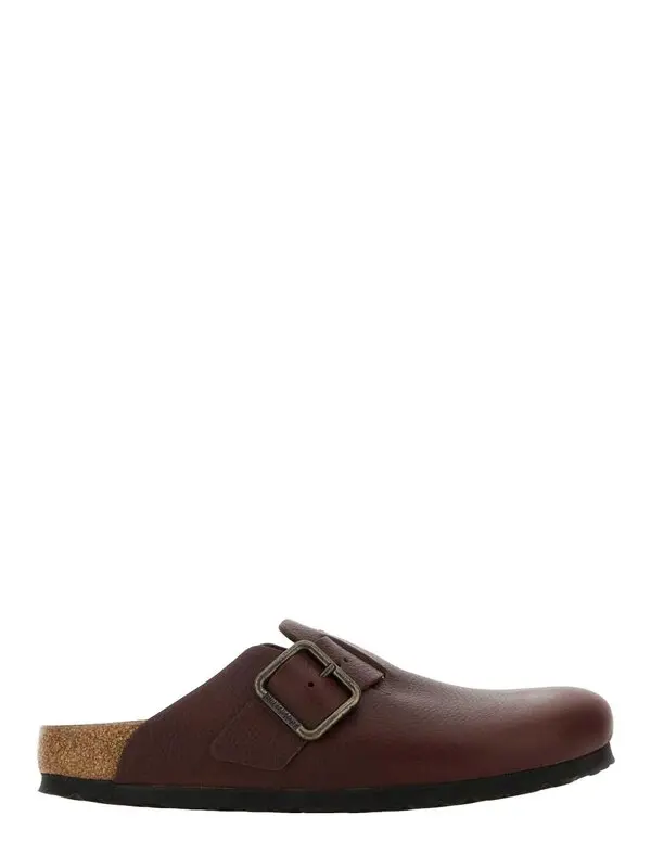 BIRKENSTOCK Buckled Clogs - Brown