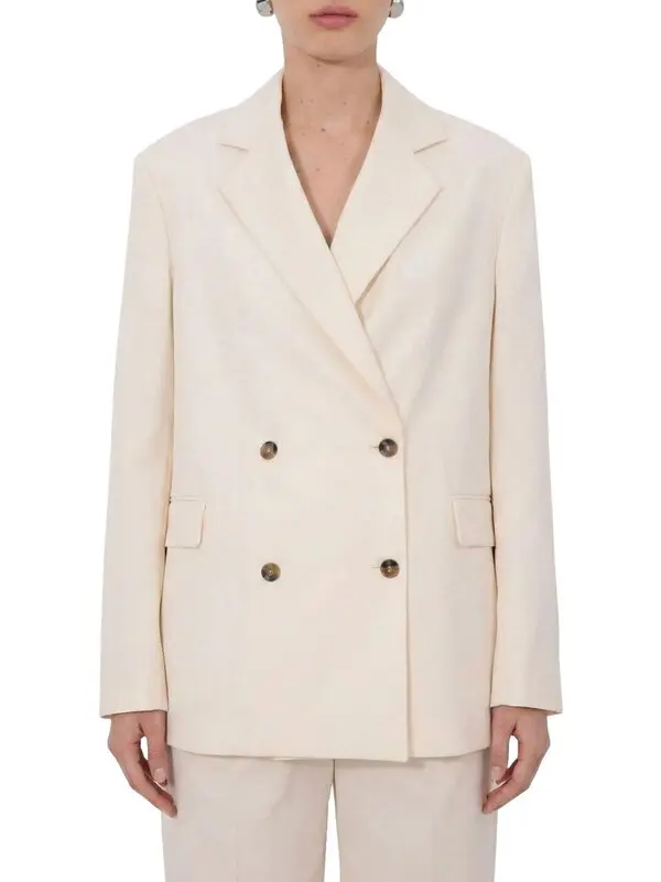 Loulou De Saison Virgin Wool Double-breasted Blazer - Pink