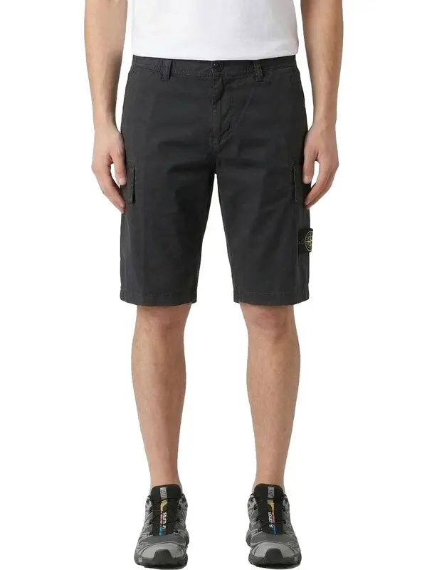 Stone Island Cargo Shorts - Black