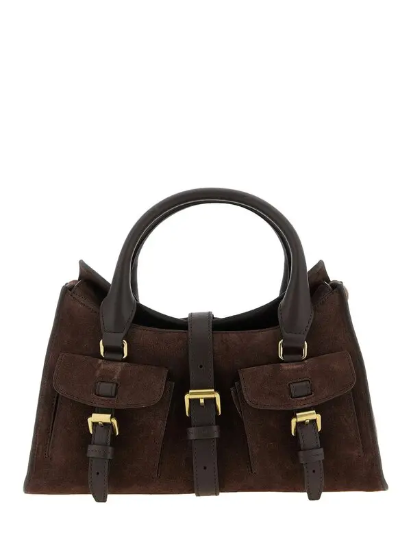 Mulberry Roxanne Small Suede Bag - Brown