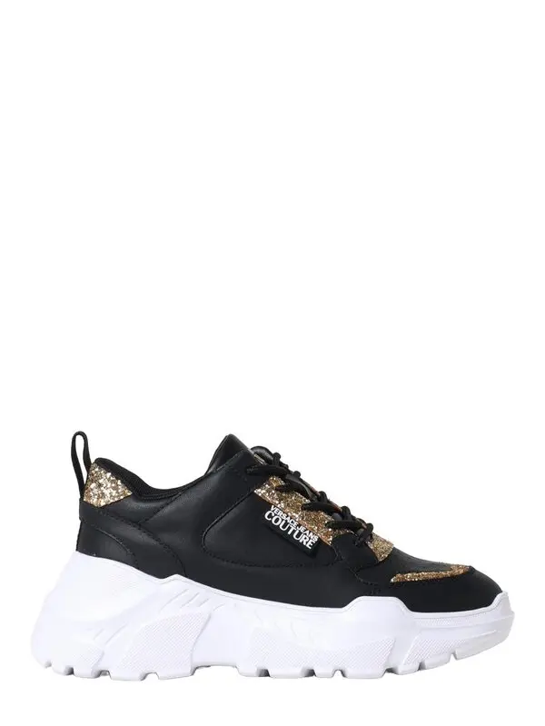 Versace Embellished Sneakers - Black