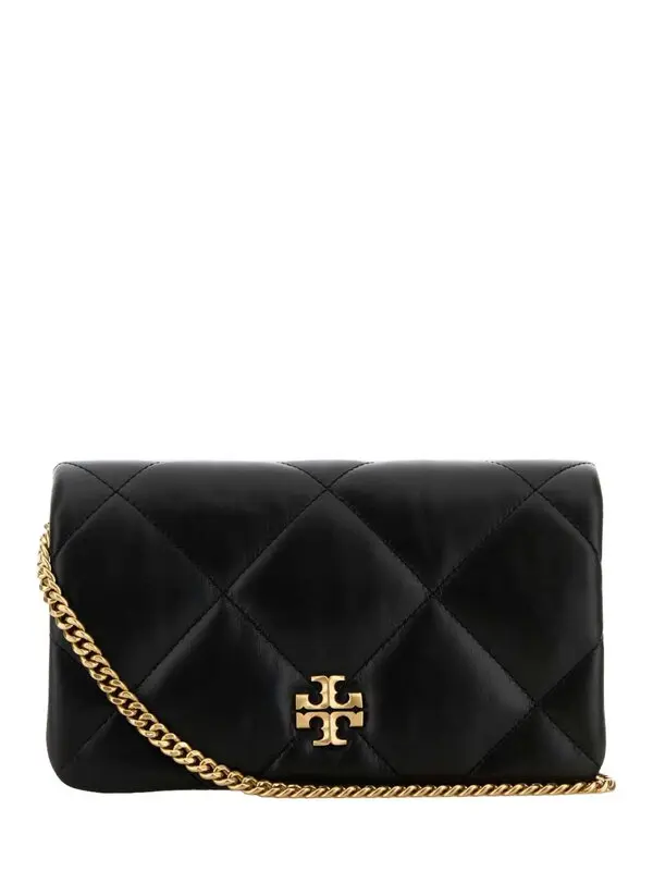 Tory Burch Kira Matelassé Leather Wallet Bag - Black