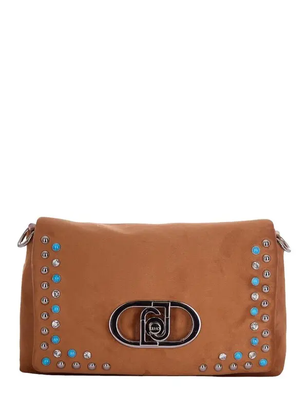 Liu Jo Embellished Shoulder Bag - Camel