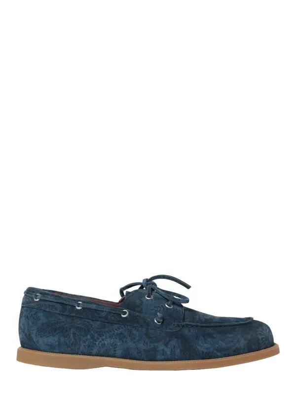 Etro Printed Loafers - Blue