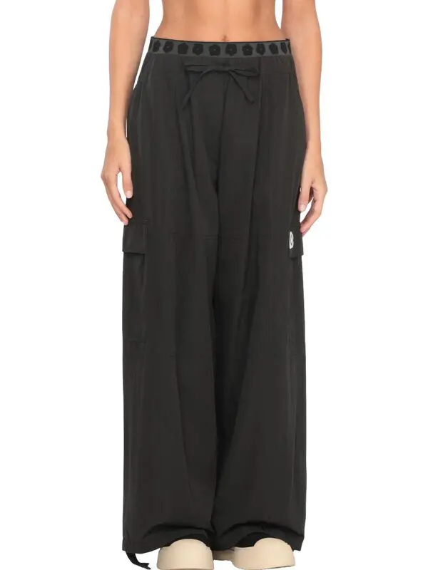 Kenzo Wide-leg Cargo Trousers - Black