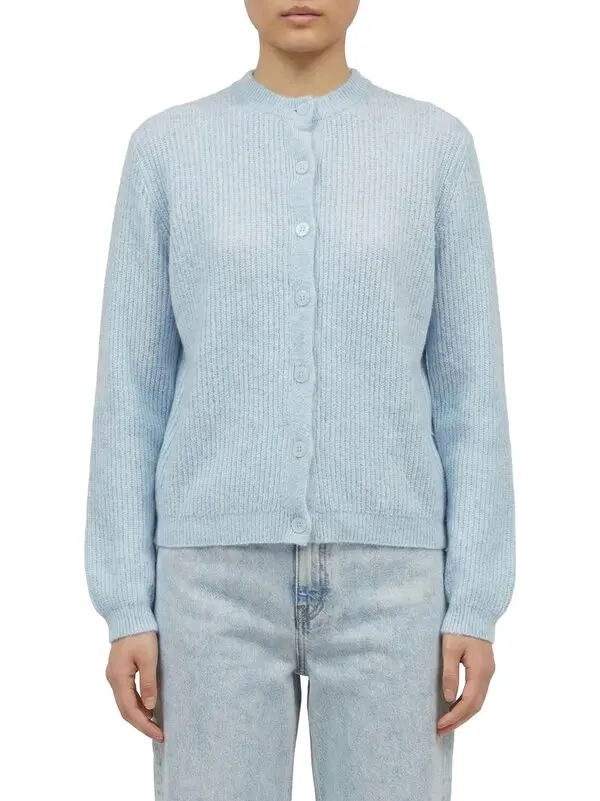 Fabiana Filippi Ribbed Cardigan - Blue