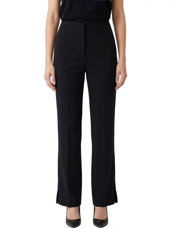 Dries Van Noten Crêpe Tailored Trousers - Black