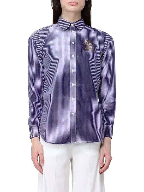 Ralph Lauren Striped Cotton Shirt - Blue