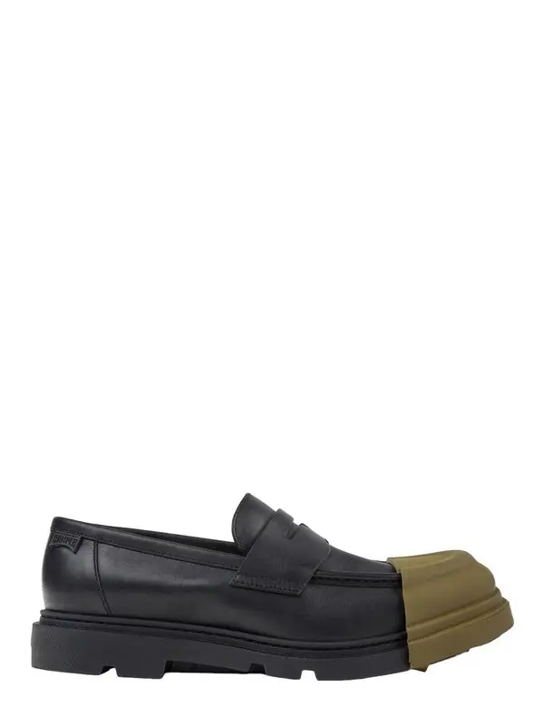 Camper Junction Leather Loafers - Black