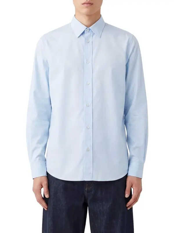 JIL SANDER Classic Cotton Shirt - Sky