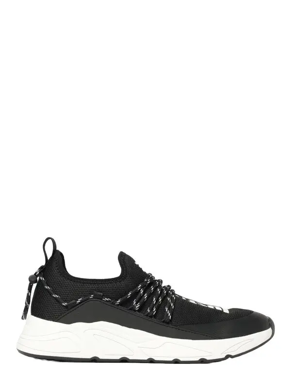 Just Cavalli Mesh And Rubber Low Top Sneakers - Black