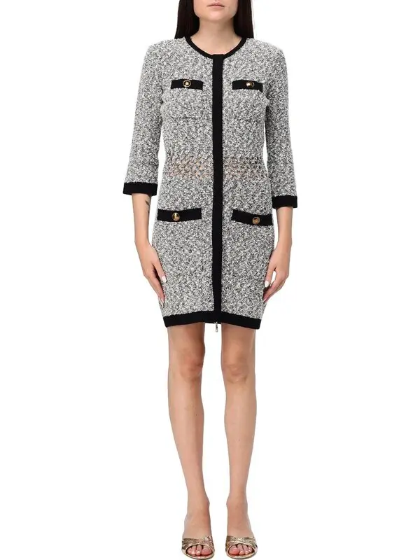 Elisabetta Franchi Knit Mini Dress - Black