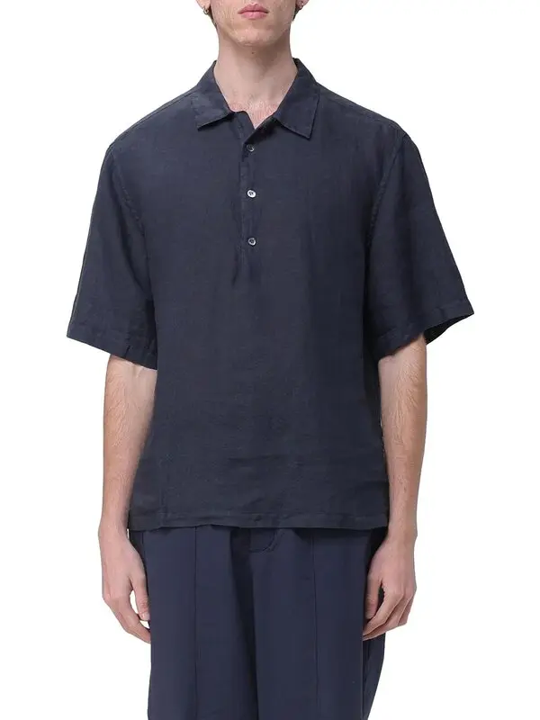 Barena Venezia Mola Linen Shirt - Navy