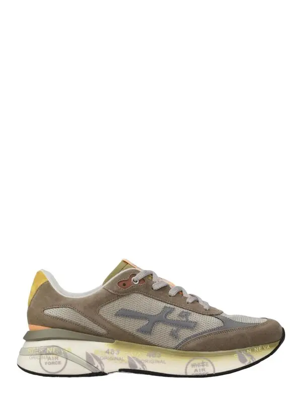 Premiata Moerund Suede And Nylon Trainers - Brown