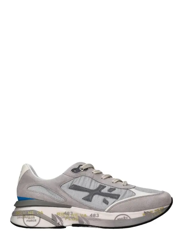 Premiata Moerund Suede And Nylon Trainers - Grey
