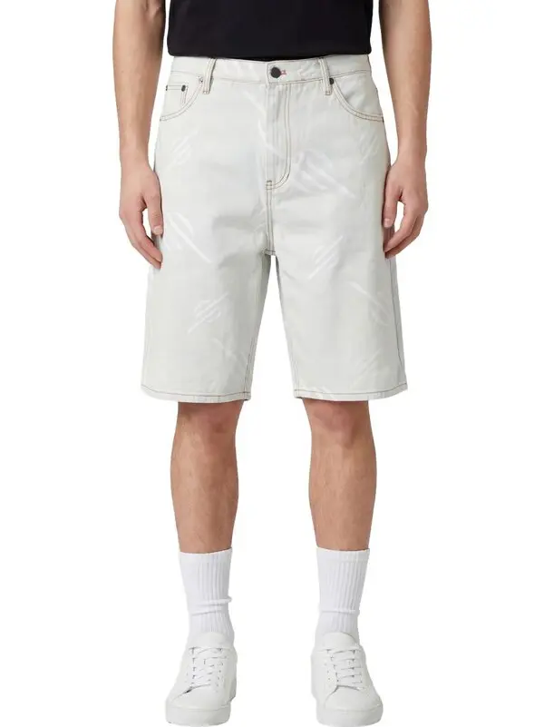 DAILY PAPER Cotton Denim Shorts - Grey