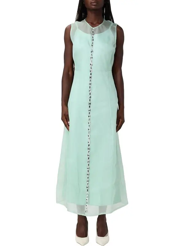 Fabiana Filippi Sleeveless Embellished Midi Dress - Mint