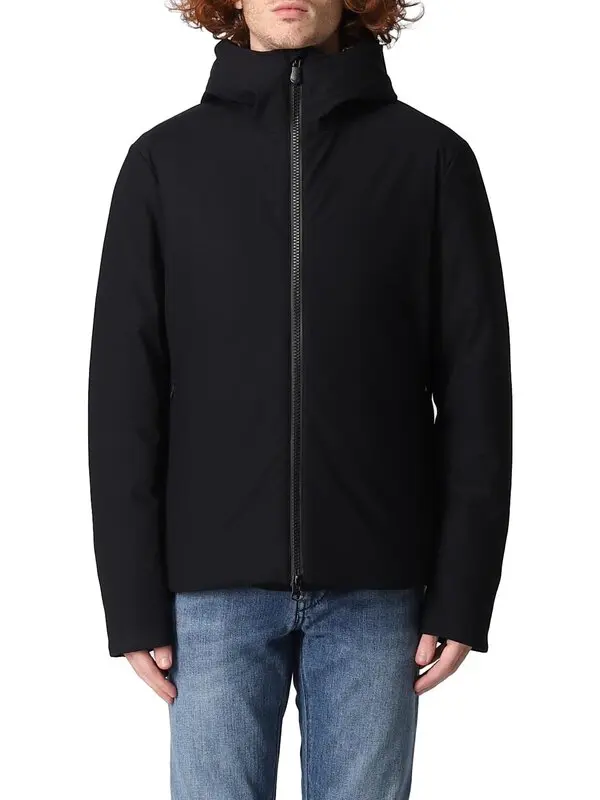 SAVE THE DUCK Hooded Zip-up Jacket - Black