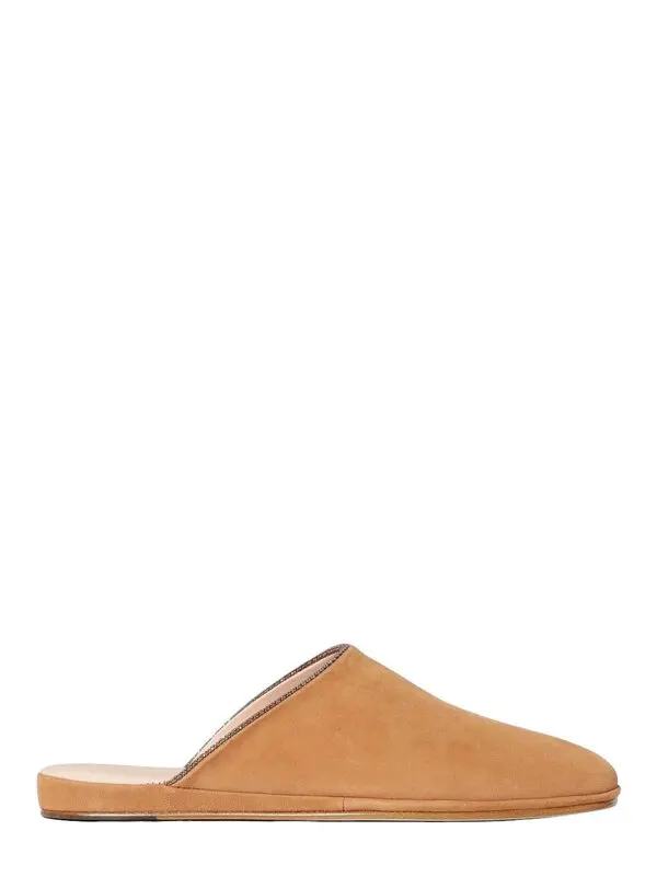 Fabiana Filippi Suede Slippers - Leather