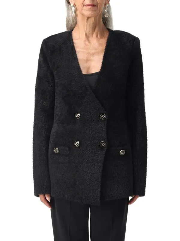 TWINSET Double-breasted Blazer - Black