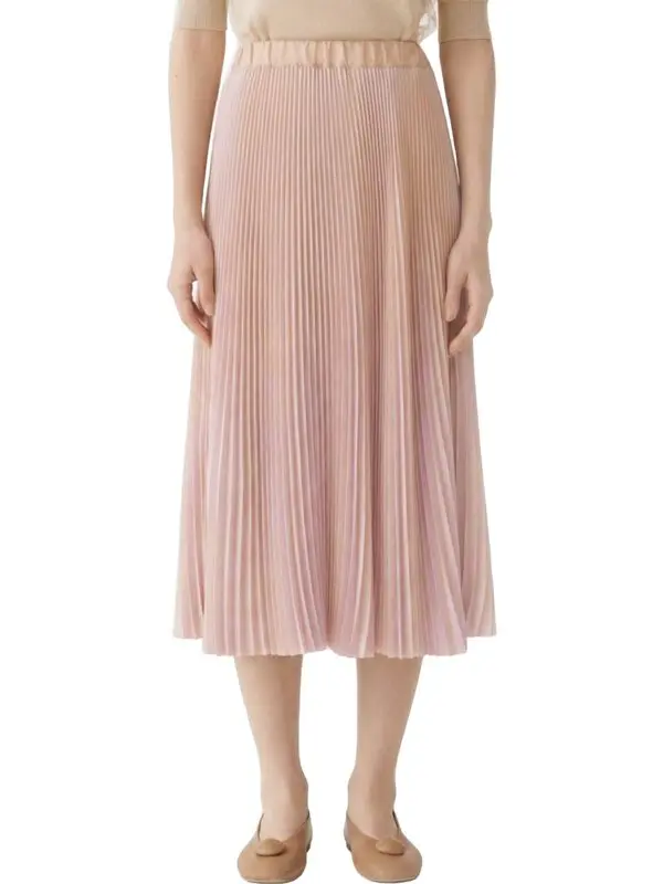 Fabiana Filippi Pleated Midi Skirt - Beige