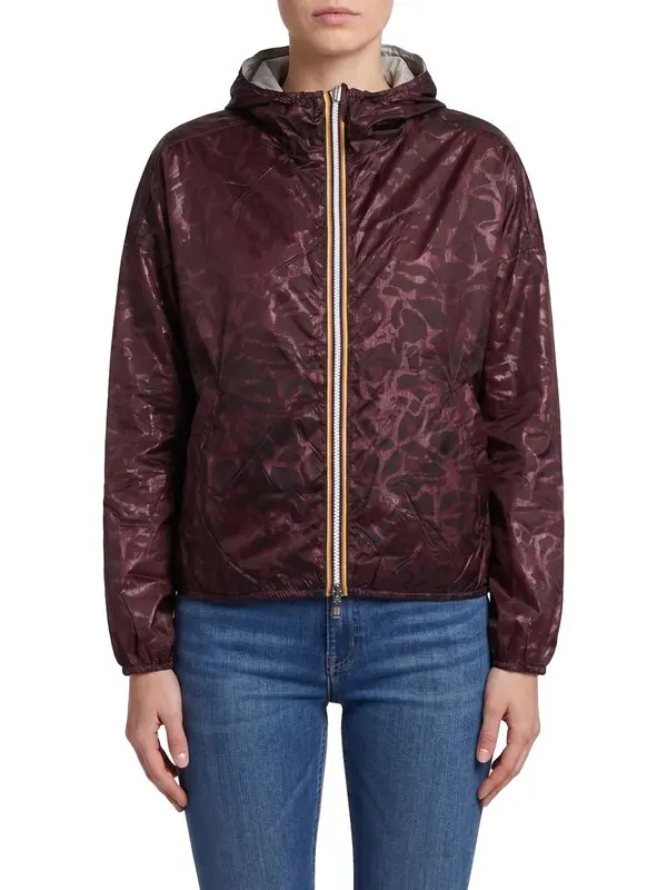 K-WAY Laurette Reversible Technical Fabric Jacket - Violet