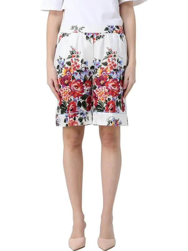 Dolce & Gabbana Floral Silk Shorts - Multicolor