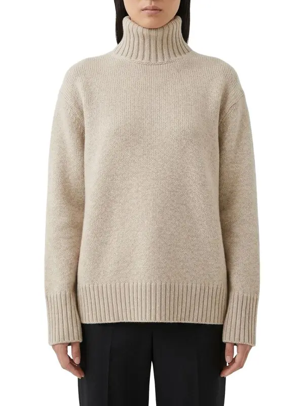 Loro Piana Cashmere Turtleneck Sweater - Silver