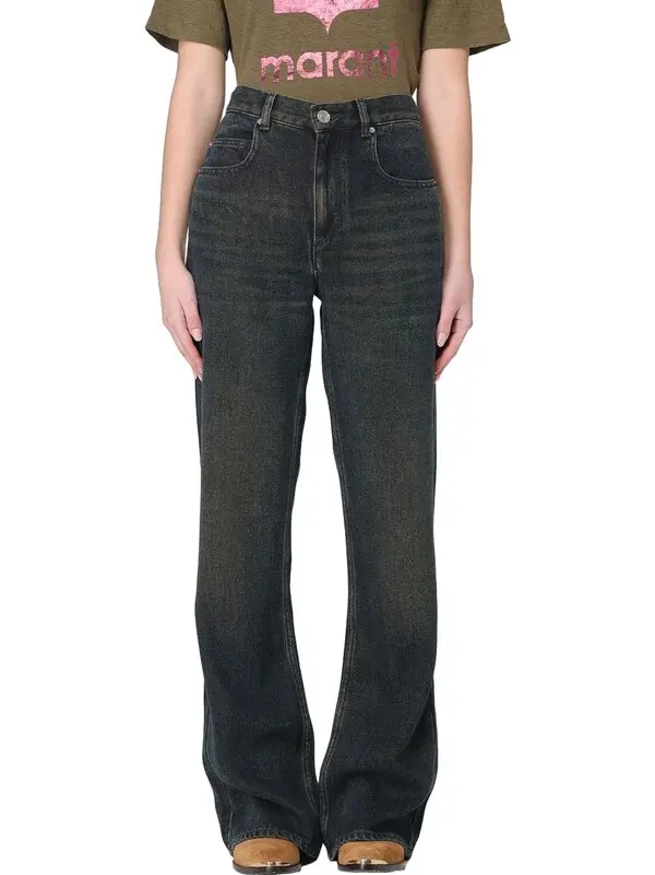 Isabel Marant Étoile High Rise Flare Jeans - Blue