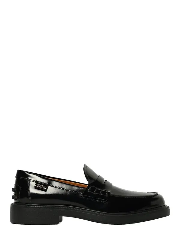 TOD'S Patent Leather Loafers - Black