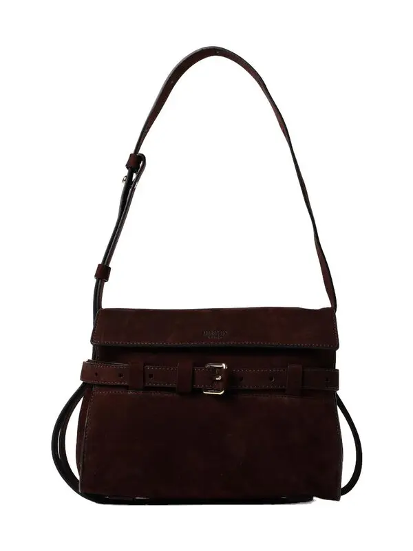 Moschino Suede Shoulder Bag - Brown