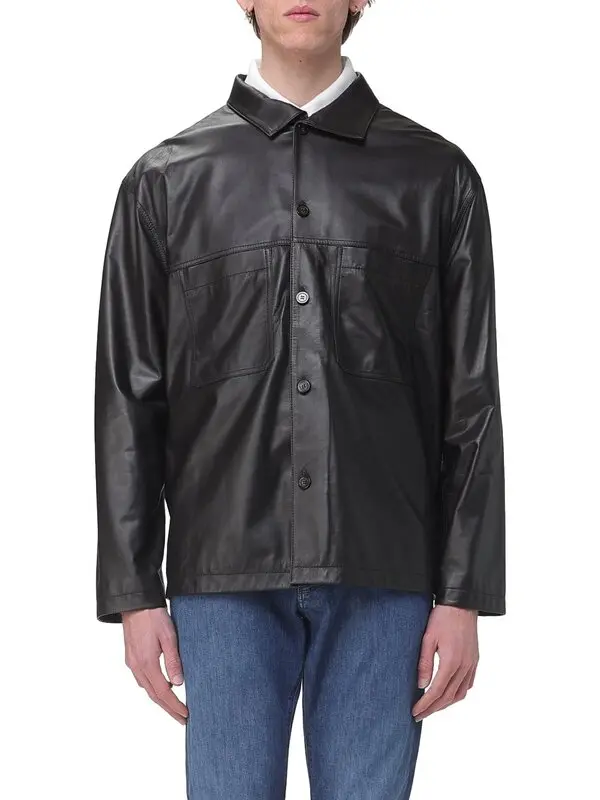 Emporio Armani Leather Jacket - Brown