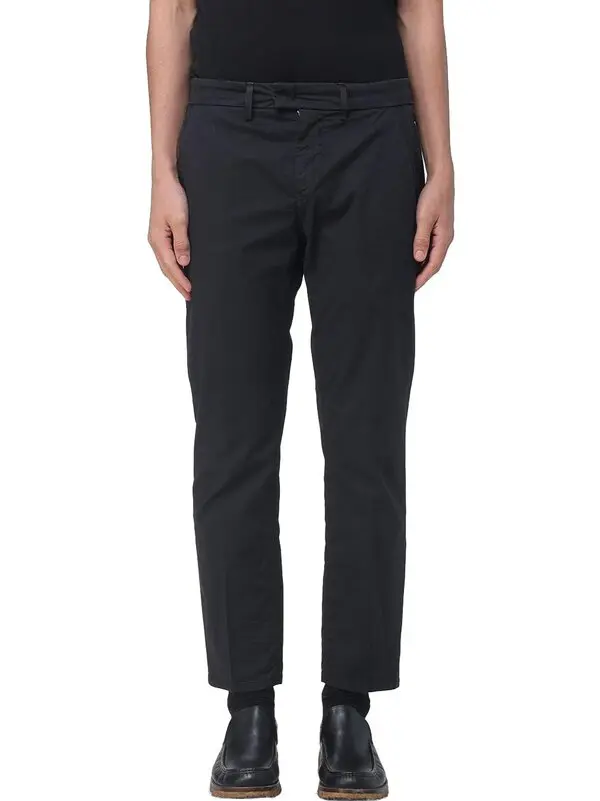 DONDUP Stretch Cotton Chino Trousers - Black